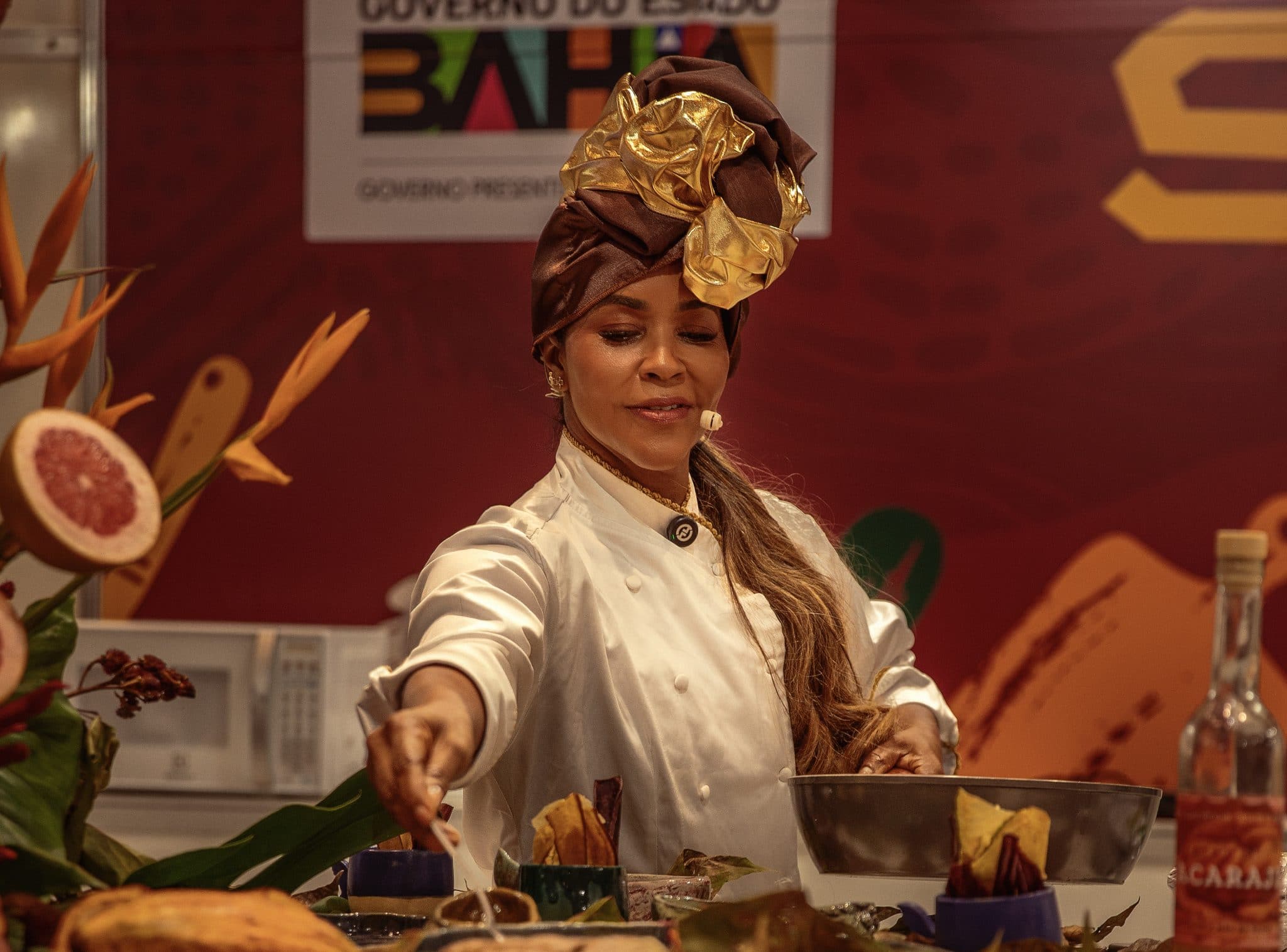 Chef Dani Façanha lota aula show no Bahia Origem Week - Uran Rodrigues